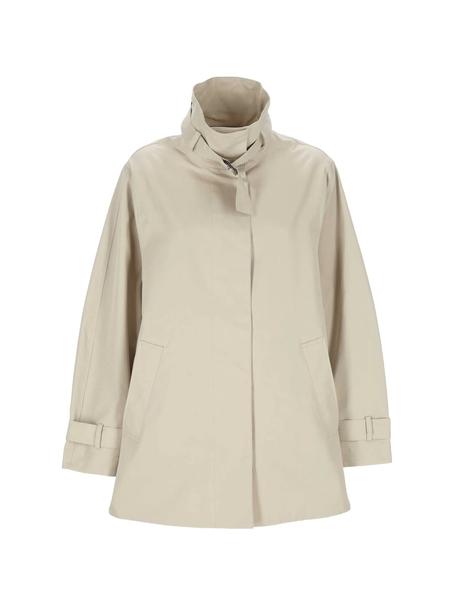 Пальто Buckle-fastening high-neck coat