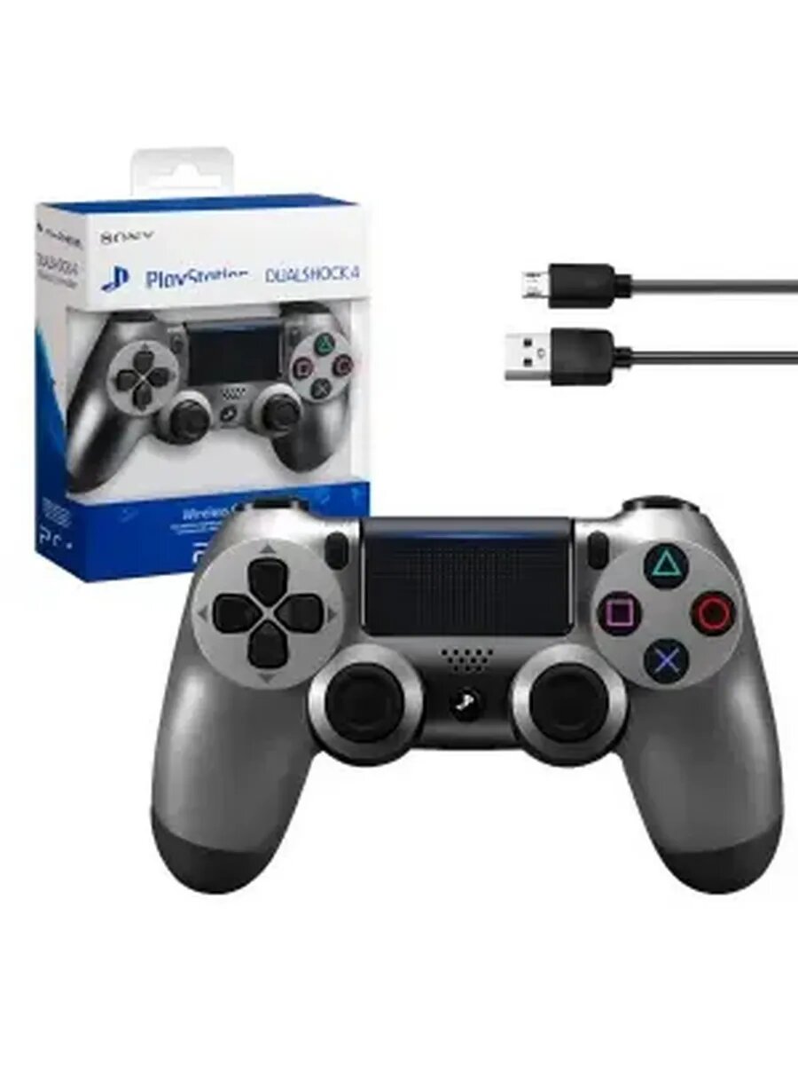 Беспроводной джойстик для PS4 — стильный серый дизайн