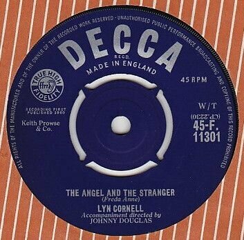 Пластинка Lynn Cornell "The Angel And The Stranger" 7" (Single/UK/1960) VG/VG