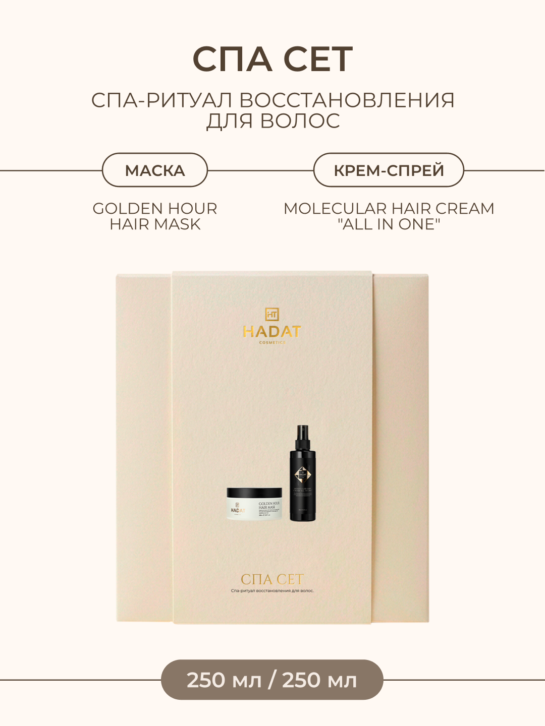 СПА СЕТ Спа-ритуал восстановления для волос