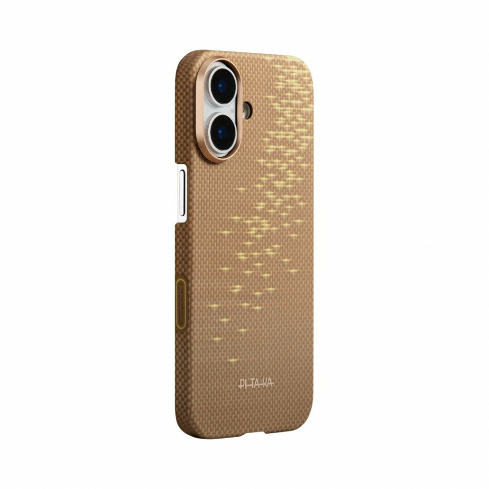 Чехол PITAKA Ultra-Slim Case для iPhone 17 - Golden Glint