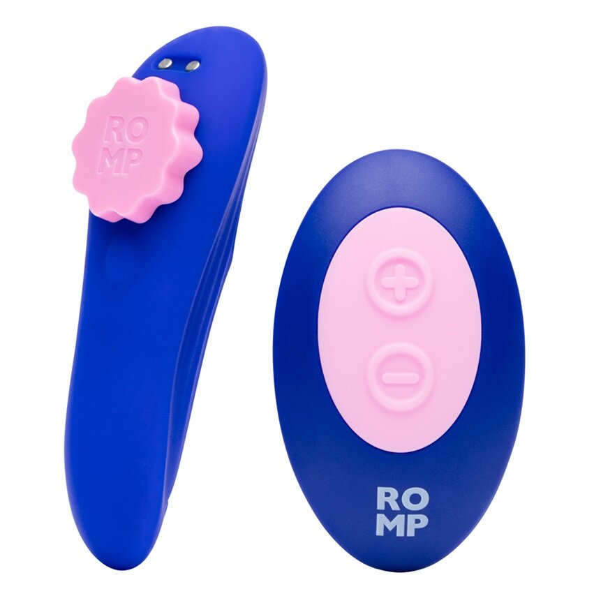 Вибратор клиторальный Romp Party компактный размер 8х3 см из мягкого силикона с 10 режимами вибрации