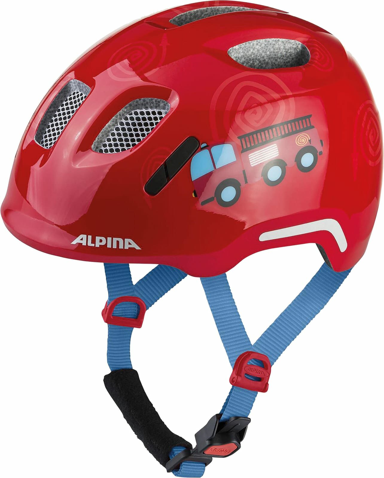 DECATHLON шлем велосипедный DECATHLON Ximo 2 Flash, красный, пожарный, 47-51 см