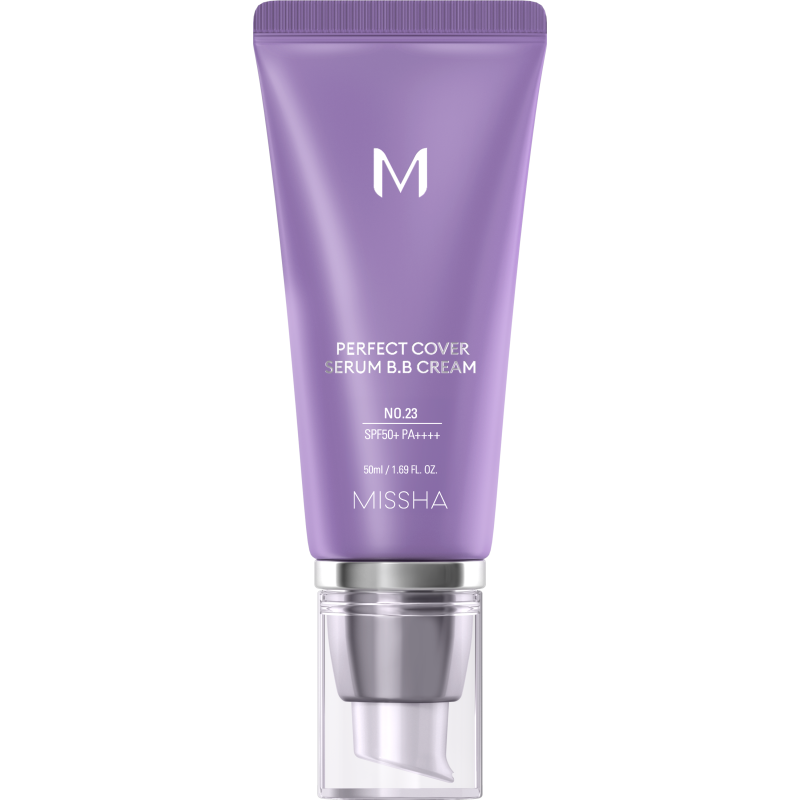Тональный BB крем Missha с антивозрастной сывороткой для сияния кожи Missha M Perfect Cover Serum BB Cream, SPF50 /PA , тон 23, 50 мл