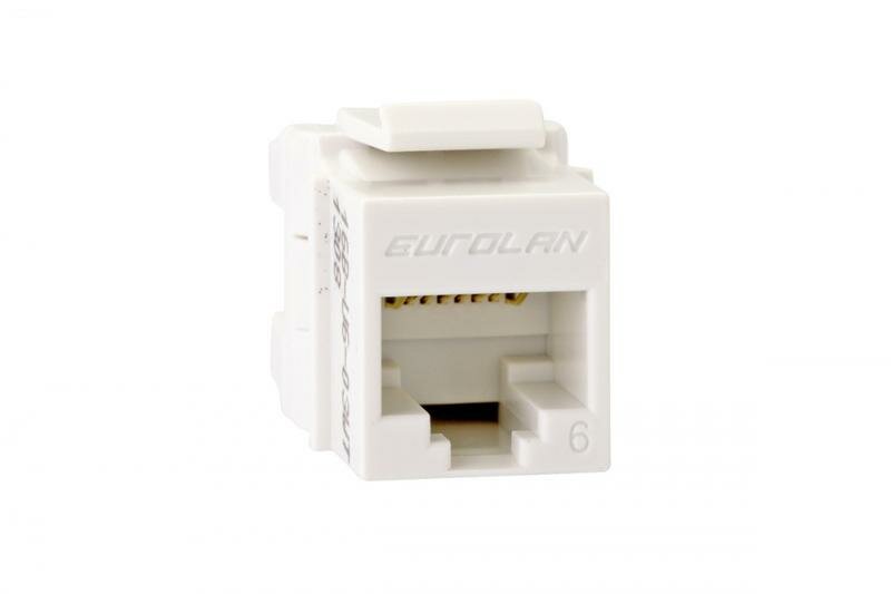 Модуль UTP кат.6 Keystone бел. Eurolan 16B-U6-03WT