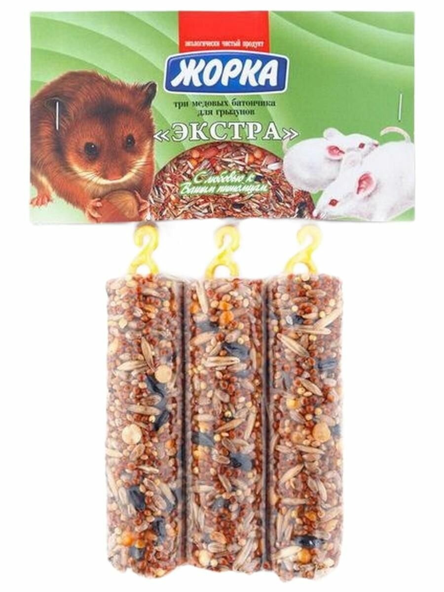 Жорка медовые батончики для грызунов Экстра(3шт) 150г