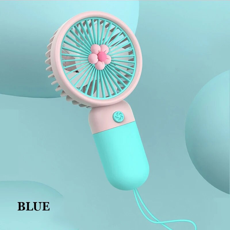Портативный вентилятор Blue, пластиковый