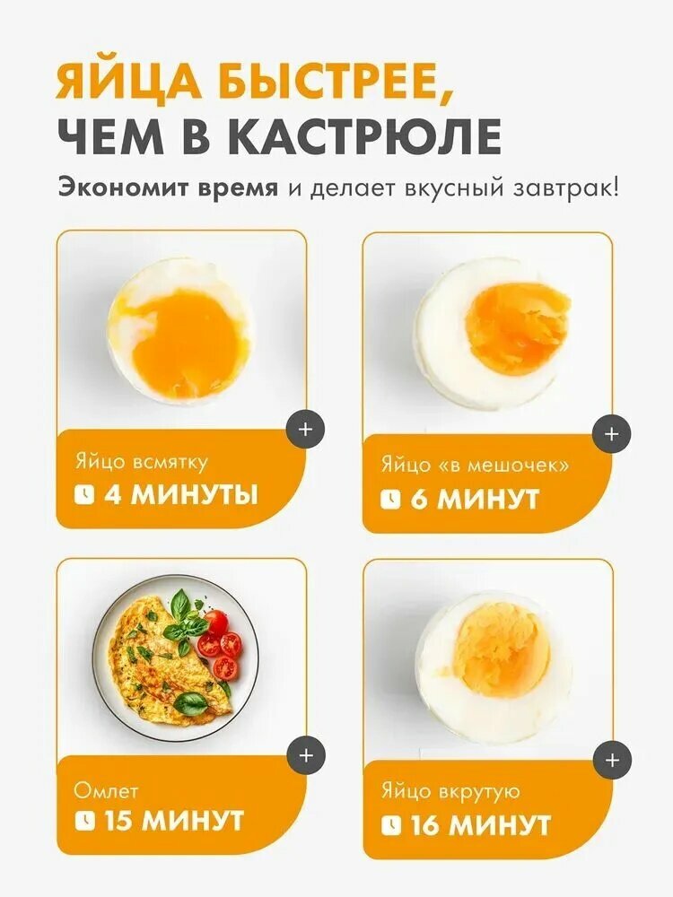 Яйцеварка электрическая 6 в1; Пароварка с таймером ZALMANHOME