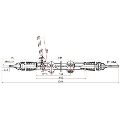 Рейка рулевая SAT ST-56500-1H200 Kia Ceed 06-12 / Cerato 06-09