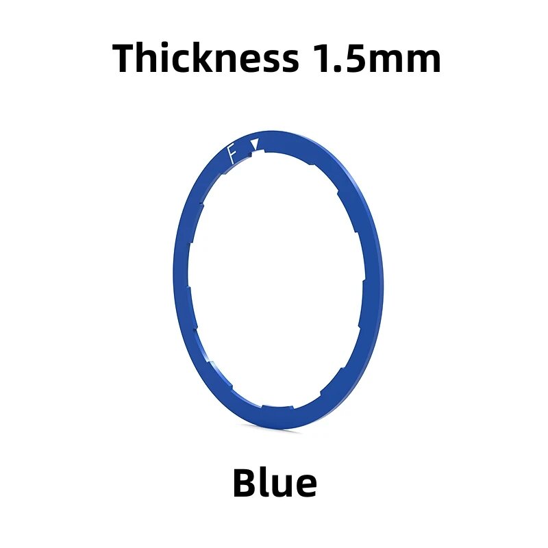 Шайбы для велосипедного маховика SMLLOW алюминиевые Синий, Blue 1.5mm