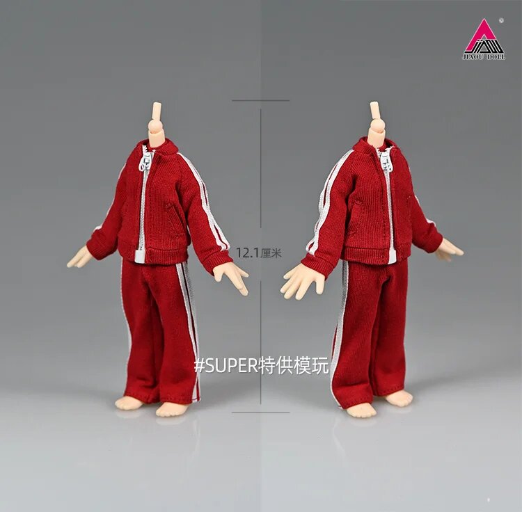 Спортивный костюм для кукол JIAOU DOLL, girl jacket pants 4