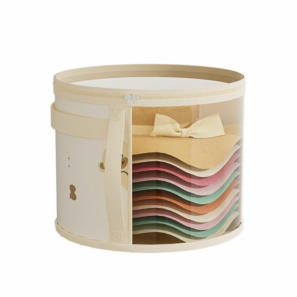 Сверхбольшой прозрачный органайзер для шляп для путешествий и гардероба
