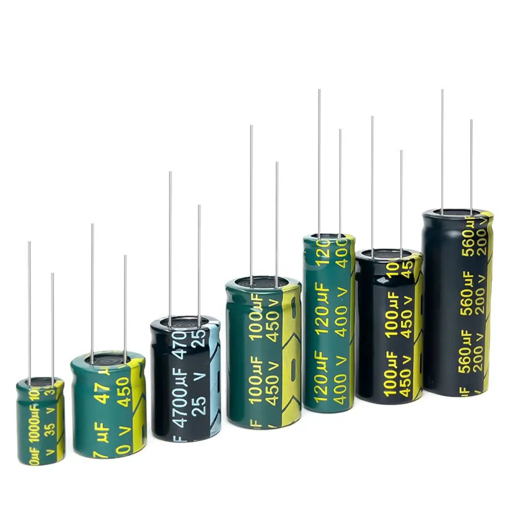 Алюминиевый конденсатор 22мкФ - 2200мкФ ±20% 50V22UF 50PCS