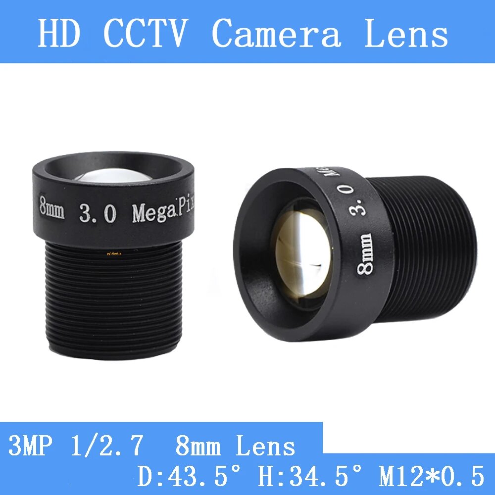 PU`Aimetis объектив для IP-камеры 3MP HD 8/12/16 мм 3MP 8mm