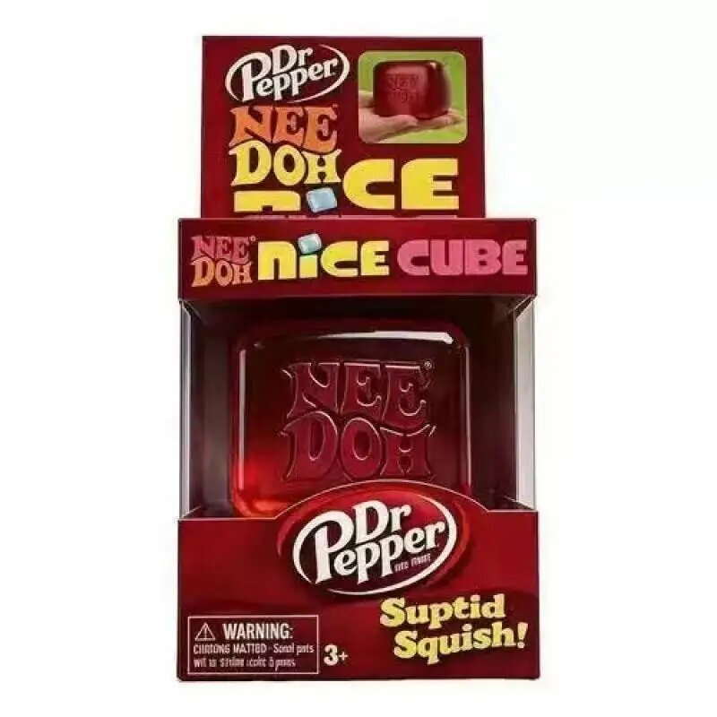 NeeDoh Dippin Dazzler Egg Donut антистресс игрушка Бордовый, Red