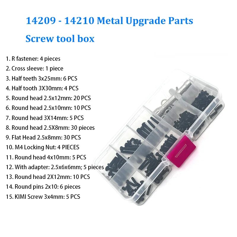 Мjx Hyper Go 1/14 Металлические детали для тюнинга MJX-RC1324-Tool box