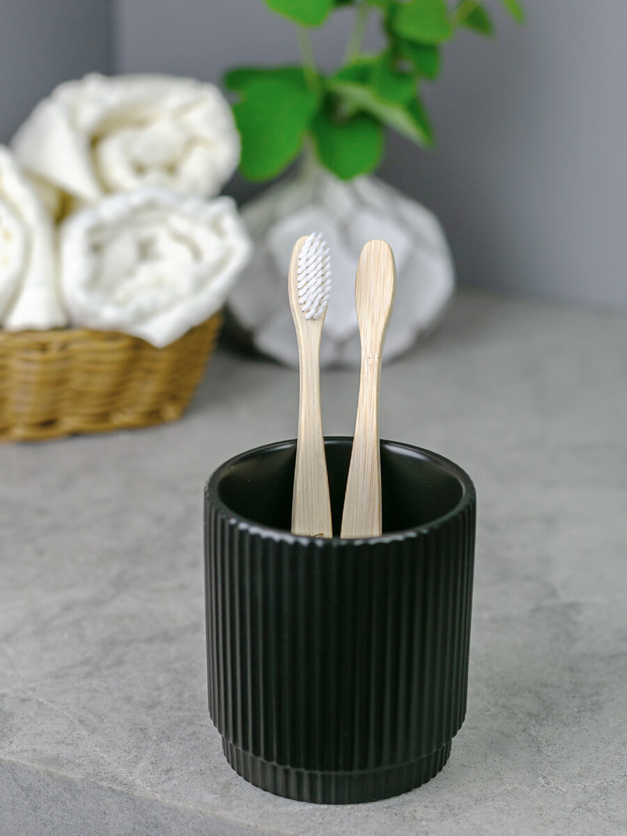 Стакан для зубных щеток BATH PLUS BREVITA стакан для мелочей BREVITA керамика