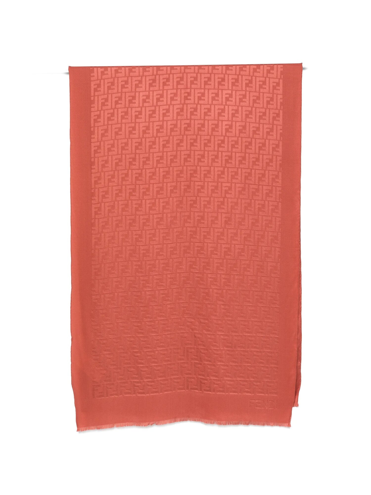 Шарф FENDI FF motif scarf для девочек, orange