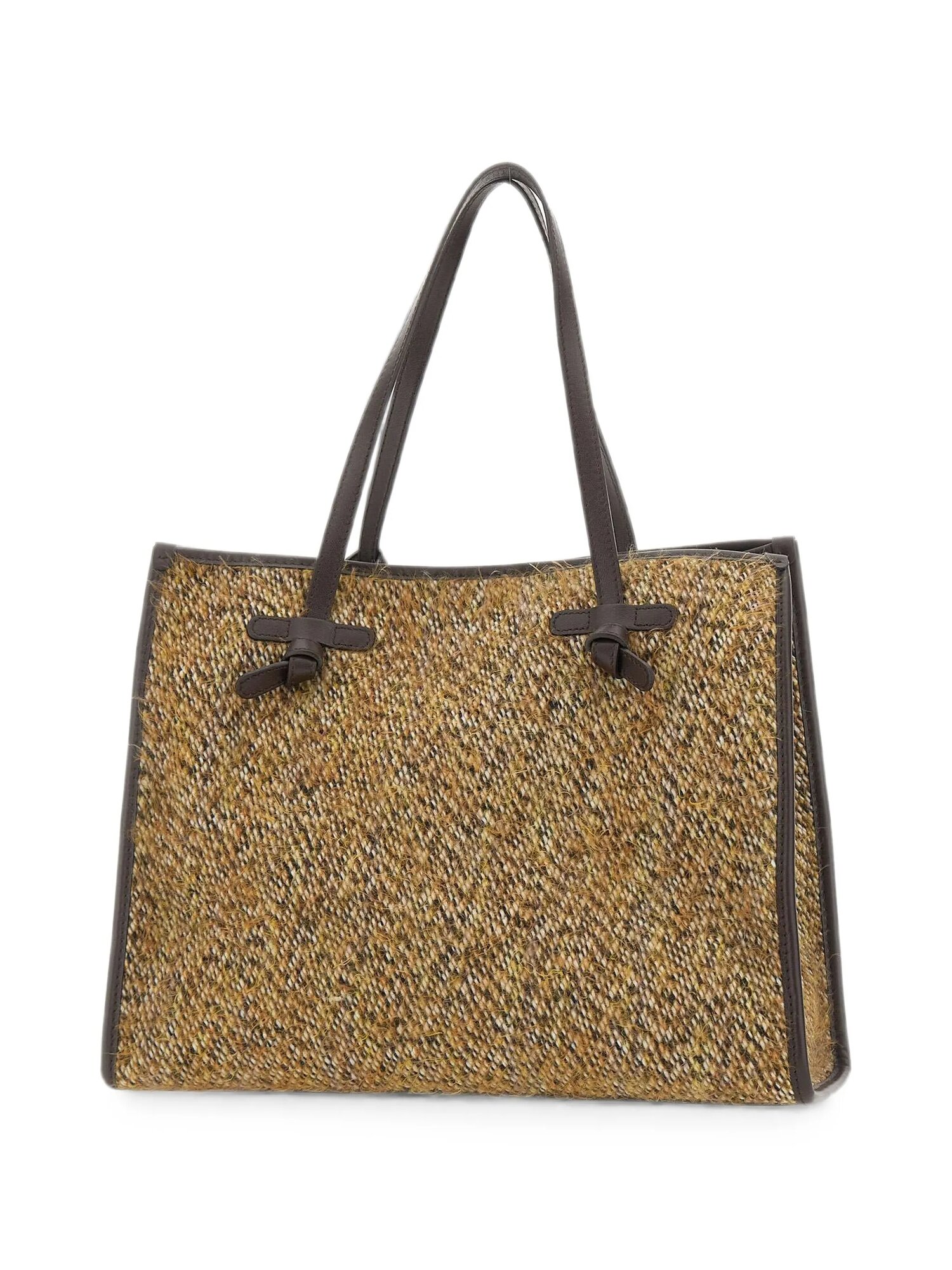 Сумка  Marcella bouclé-effect tote bag, коричневый — фото 1