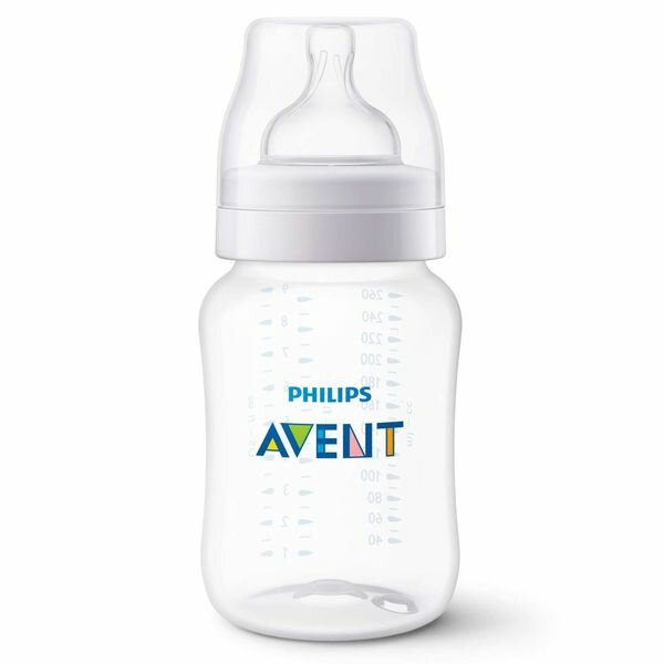 Бутылочка с силиконовой соской из полипропилена с 1 мес. Anti-colic Philips Avent 260мл (SCY103/01)