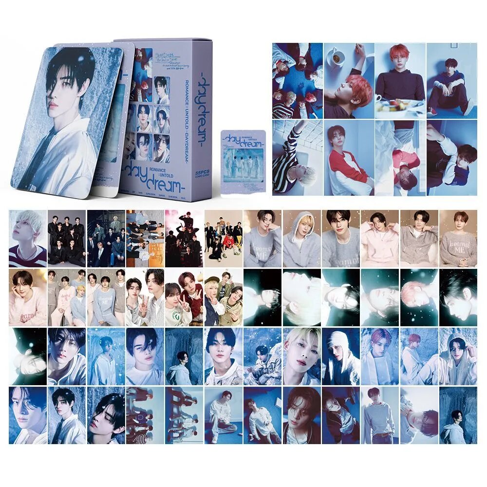 Карты ENHYPEN LOMO, 55 шт, альбом ROMANCE UNTOLD Daydream K-POP Mini EN Photo 2024, коллекционный плакат с идолами для фанатов