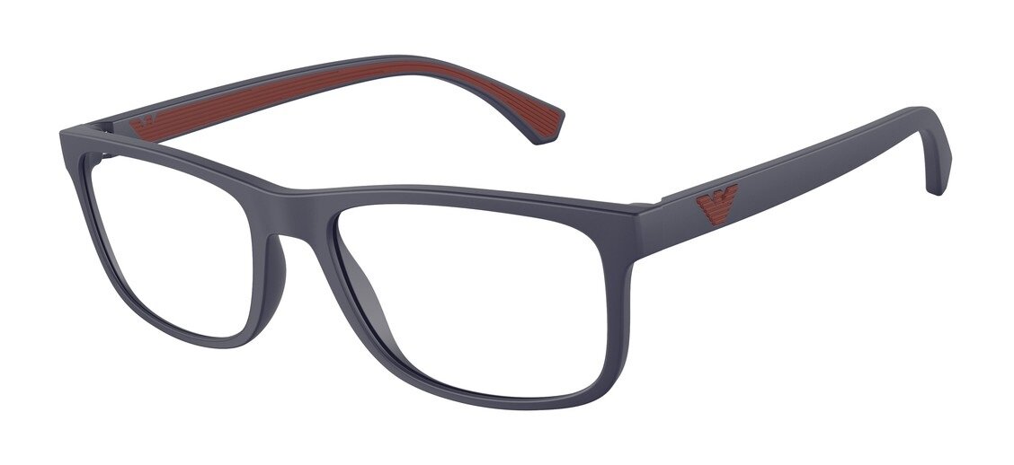Оправа Emporio Armani EA 3147 5799, прямоугольная, синий цвет, пластик