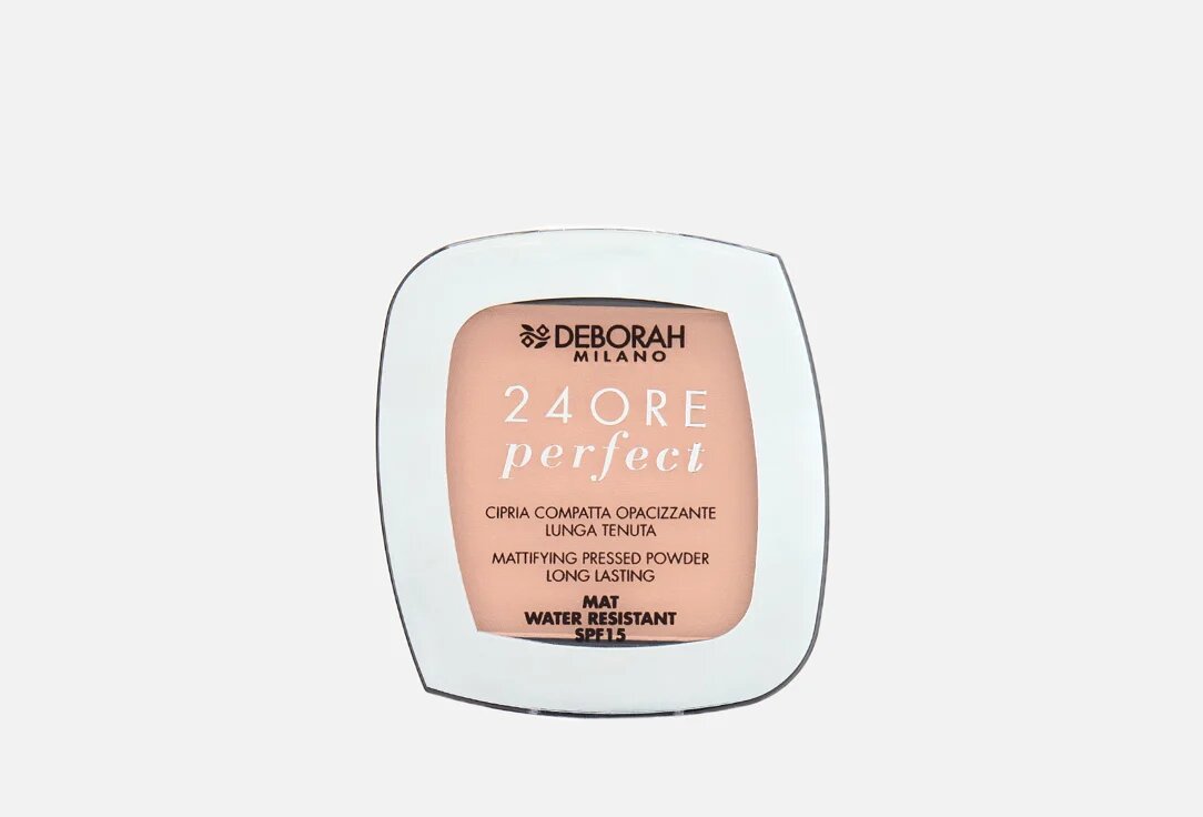 DEBORAH MILANO 24ORE PERFECT COMPACT POWDER Пудра для лица матирующая стойкая 9 г 4