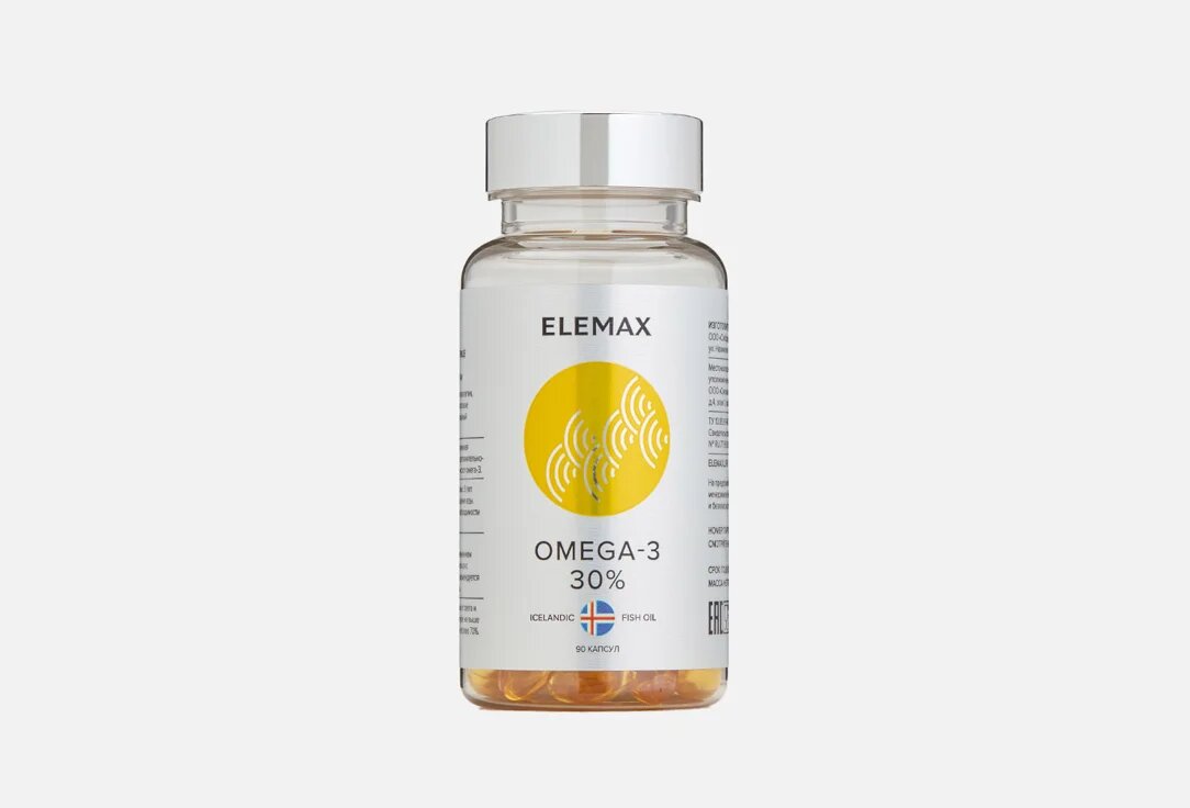 ELEMAX 30% 790 мг в капсулах омега-3 90 шт
