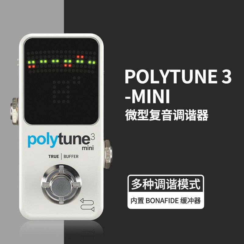 TC электронный PolyTune 2 3 клип народная музыка дерево электрогитара бас тюнер POLYTUNE 3 MINI