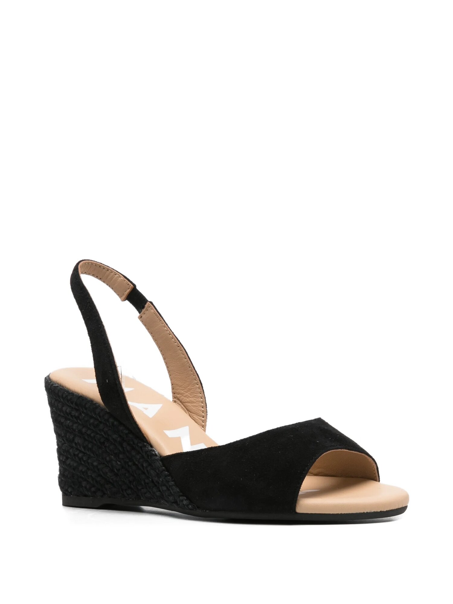 Босоножки Manebi Wedge slingback sandals, размер 37, black/black — фото 1