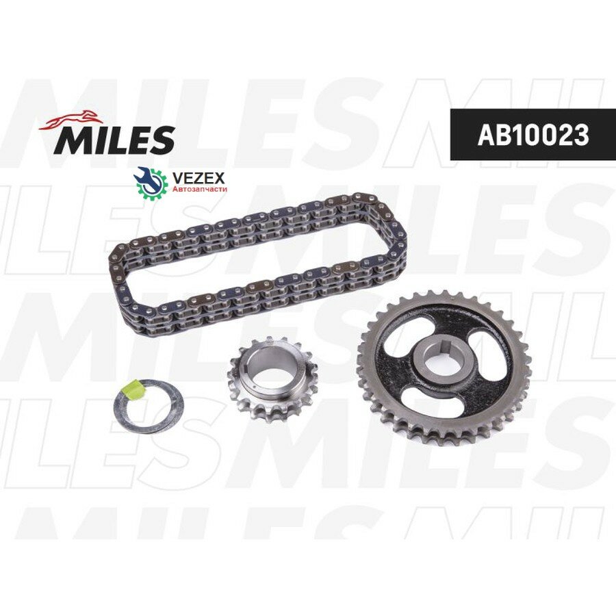 MILES AB10023 Комплект цепи ГРМ (co звездочками) SKODA FABIA AME/AQW/ATZ AB10023