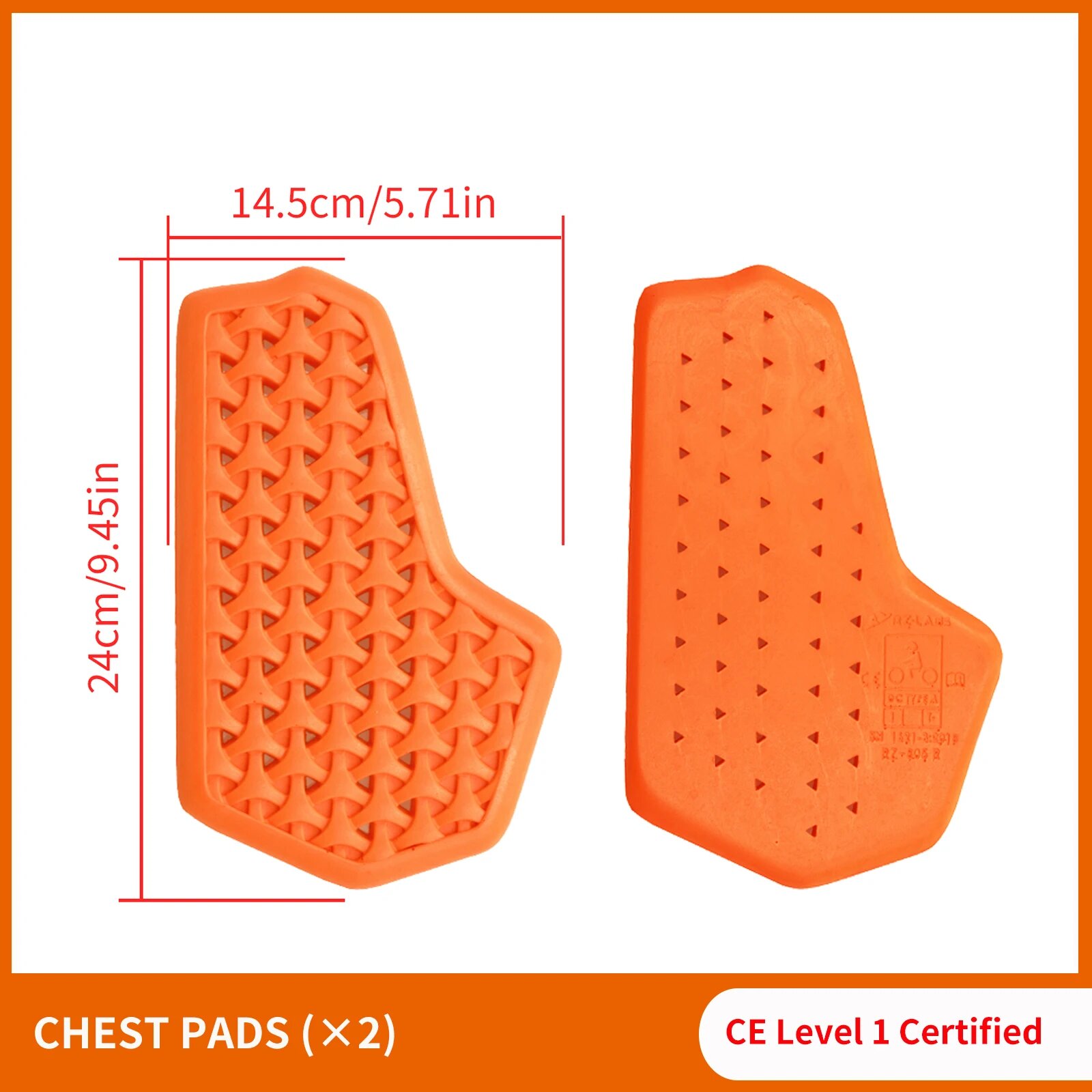 Мотозащита груди CE Level 1 (2 шт)