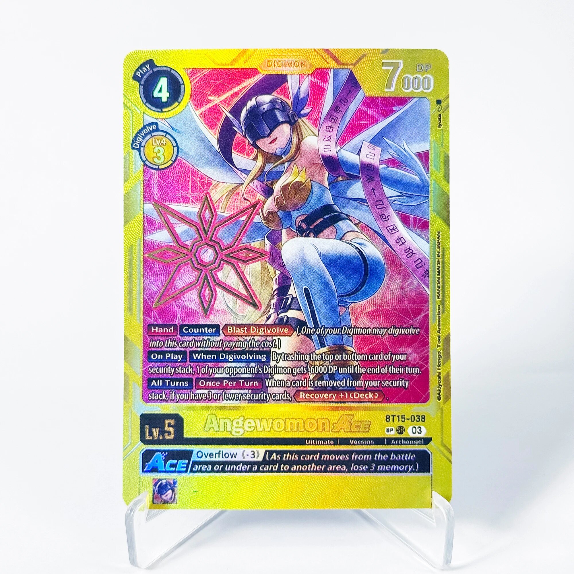 Digimon Angewomon Ace BT15-038 Коллекционная карта