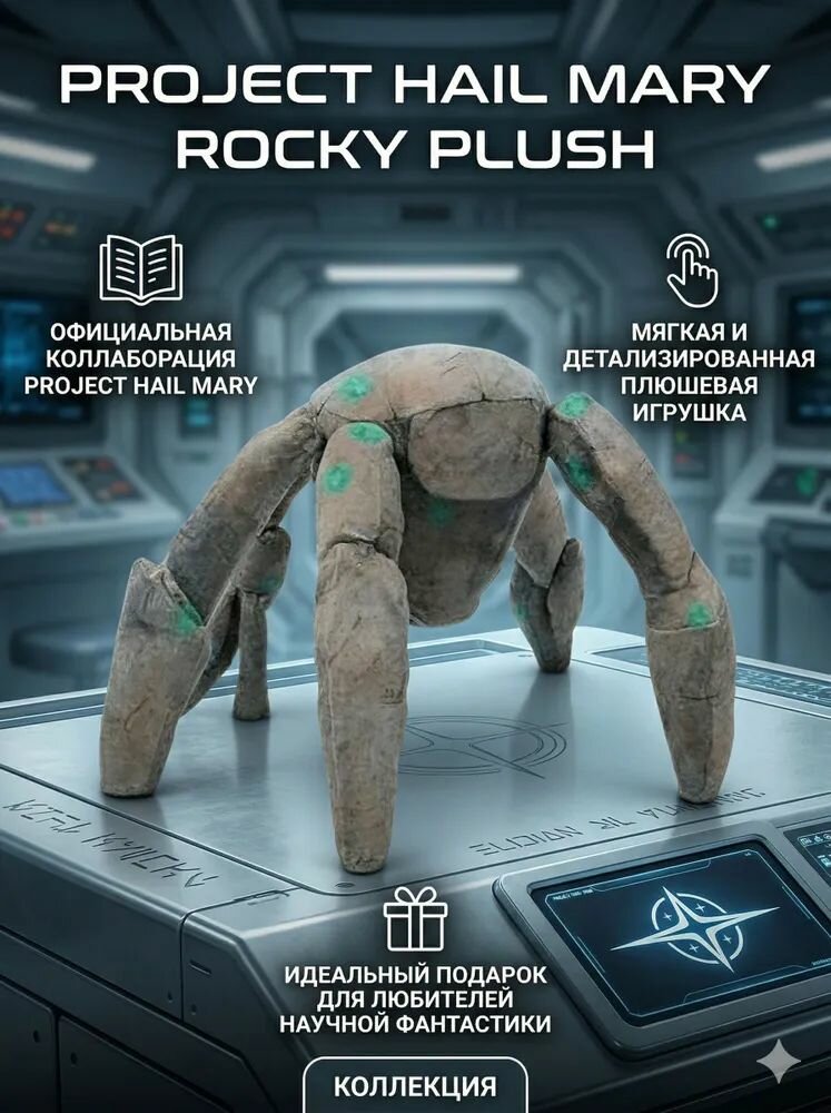 Мягкая игрушка Рокки Проект Аве Мария Project Hail Mary Rocky 21CM