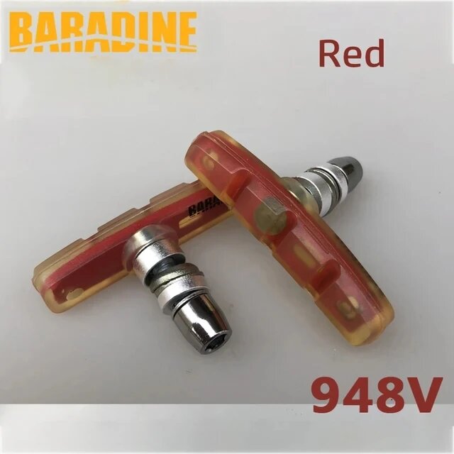 Тормозные колодки Baradine 948V MTB прозрачные 60 мм Красный, Red