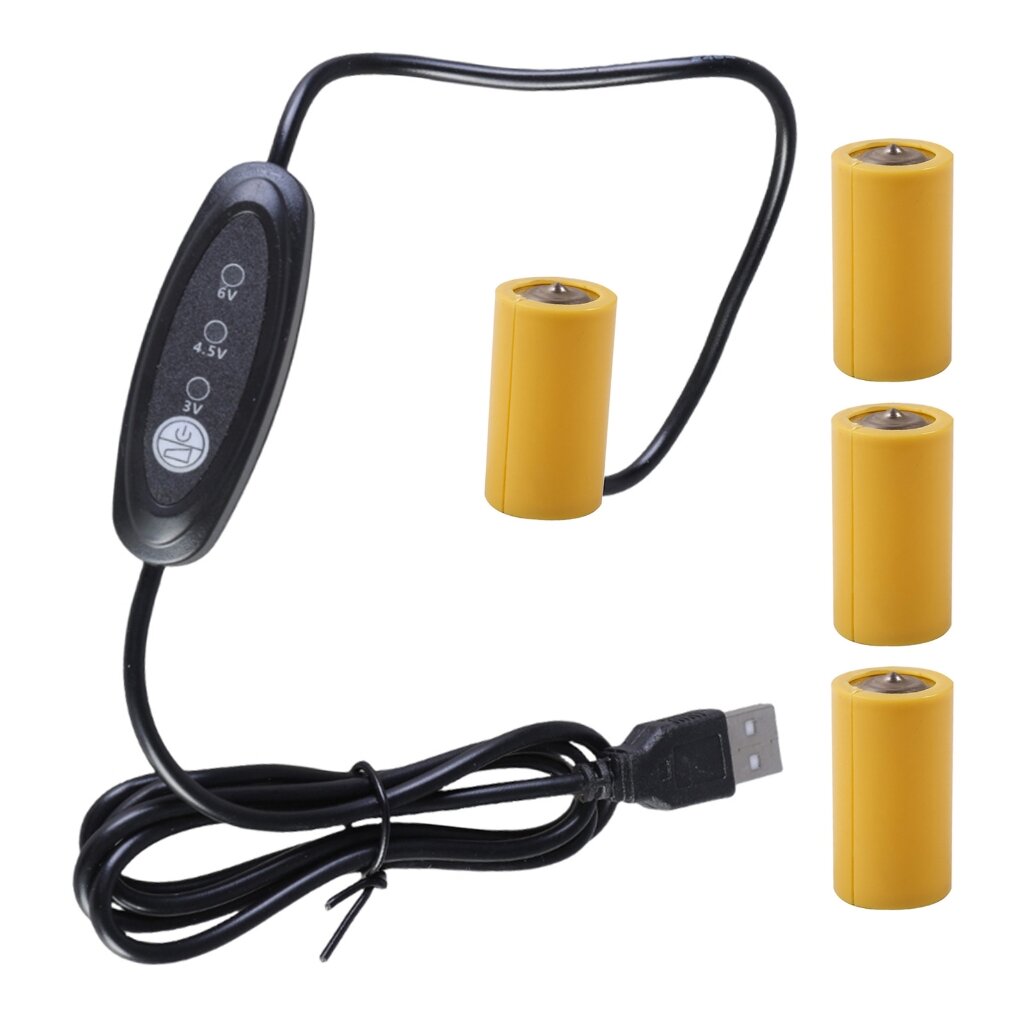 Батарейные отсекатели LR14 C USB-Кабель питания Заменяют 2-4шт Батарейки LR14 C