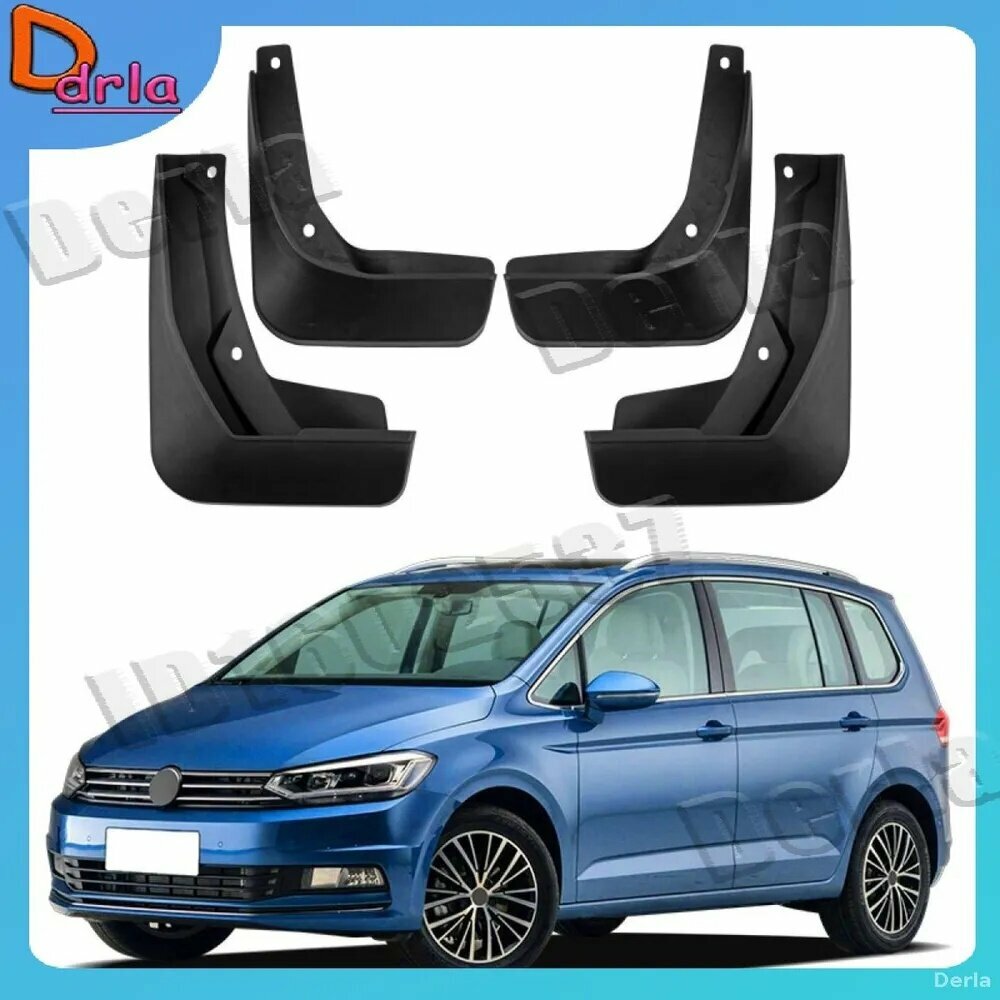 Derla Крыло автомобильное, арт. Автомобильные Брызговики Для Volkswagen Touran L 2016, Фольксваген/передние и задние брызговики