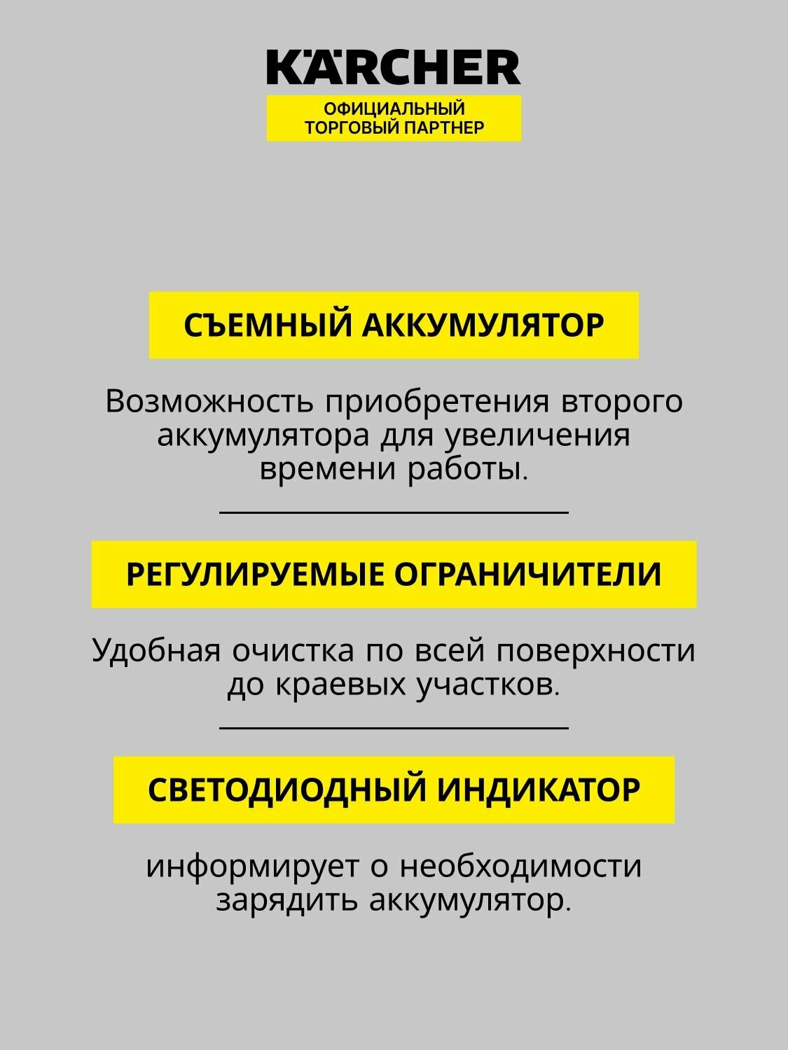 Стеклоочиститель Karcher WV 6 Plus *EU — фото 1