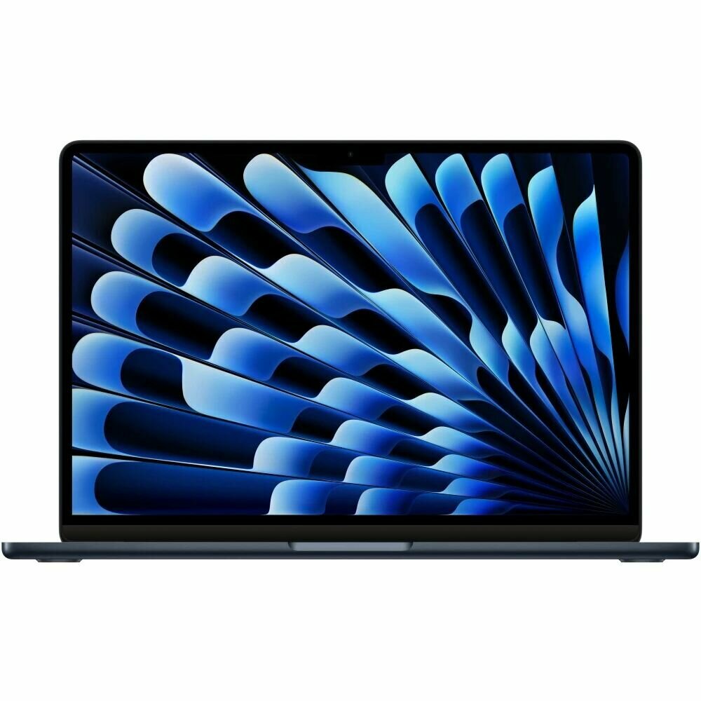 Ноутбук Apple MacBook Air 13" 2025 (MW133LL/A), M4 10C/10C GPU, 16Gb, SSD 512Gb, 13.6" Liquid Retina, Midnight, рус. гравировка