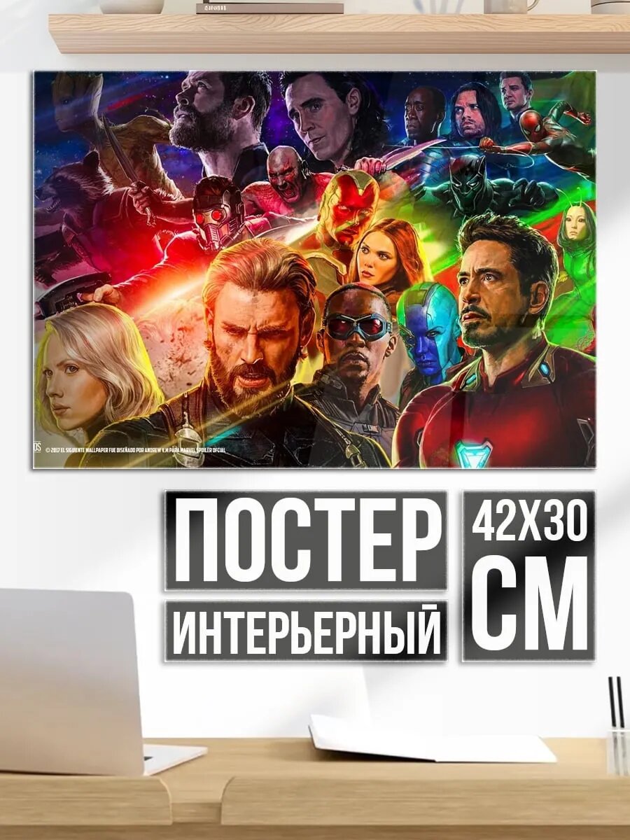 Плакат постер Мстители финал