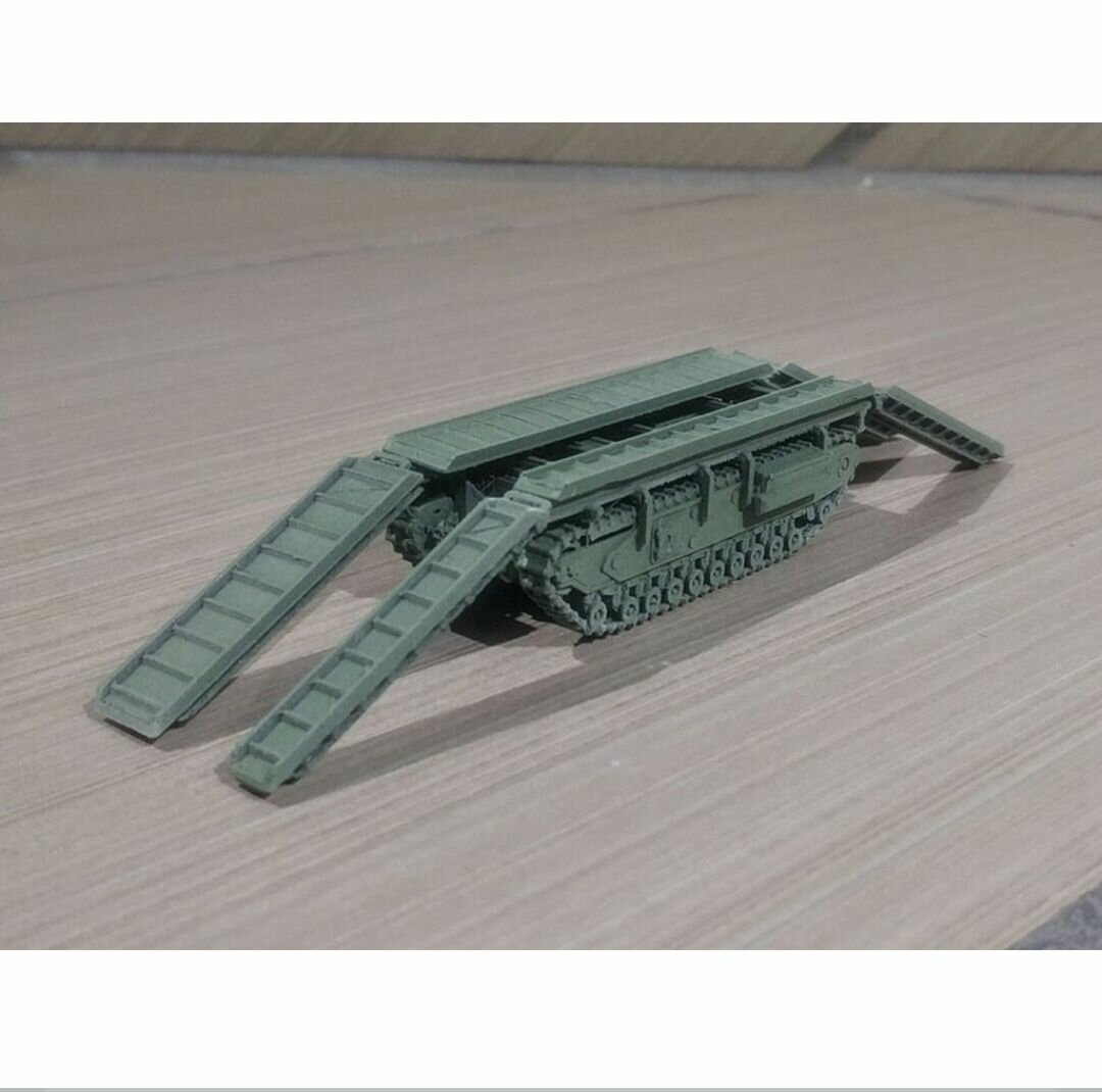 Churchill ARK. Масштабная модель 1:72.