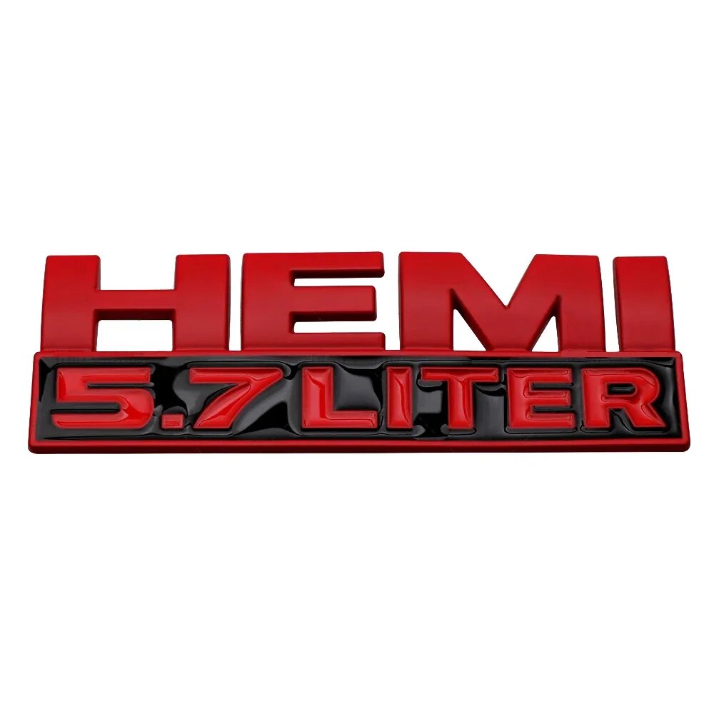 Эмблема HEMI 5.7L Red S для Dodge RAM