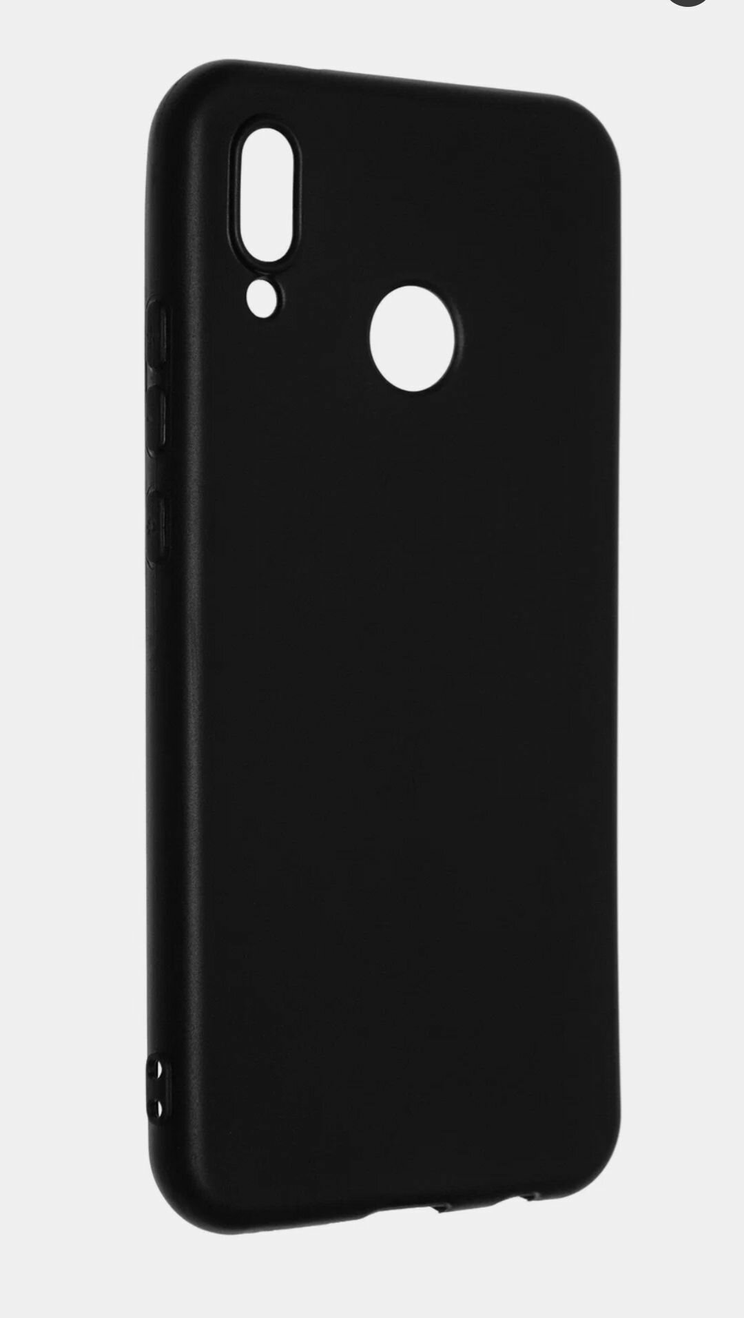 Huawei P20 lite, Nova 3e силиконовый чёрный матовый чехол для хуваей п20 лайт, нова 3е, бампер накладка кейс