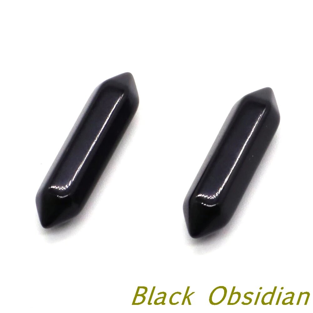 Набор кристаллов Розовый Кварц Аметист Обсидиан 1PC, Black Obsidian