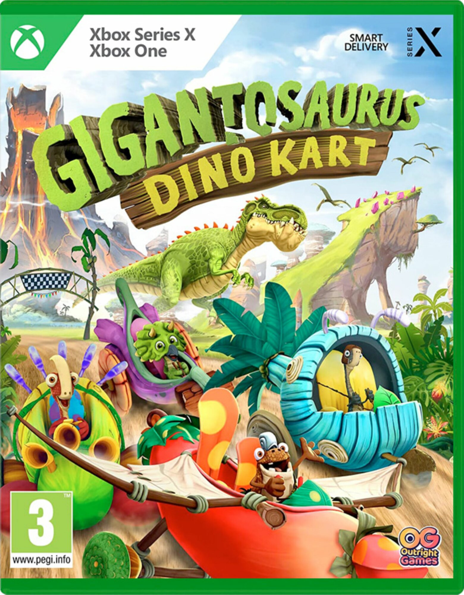 Gigantosaurus: Dino Kart (Игра на диске) (Xbox One/Series X)