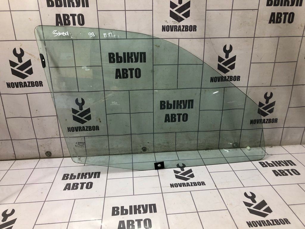 Стекло двери передней правой Renault Clio 2 Symbol 1998-2008