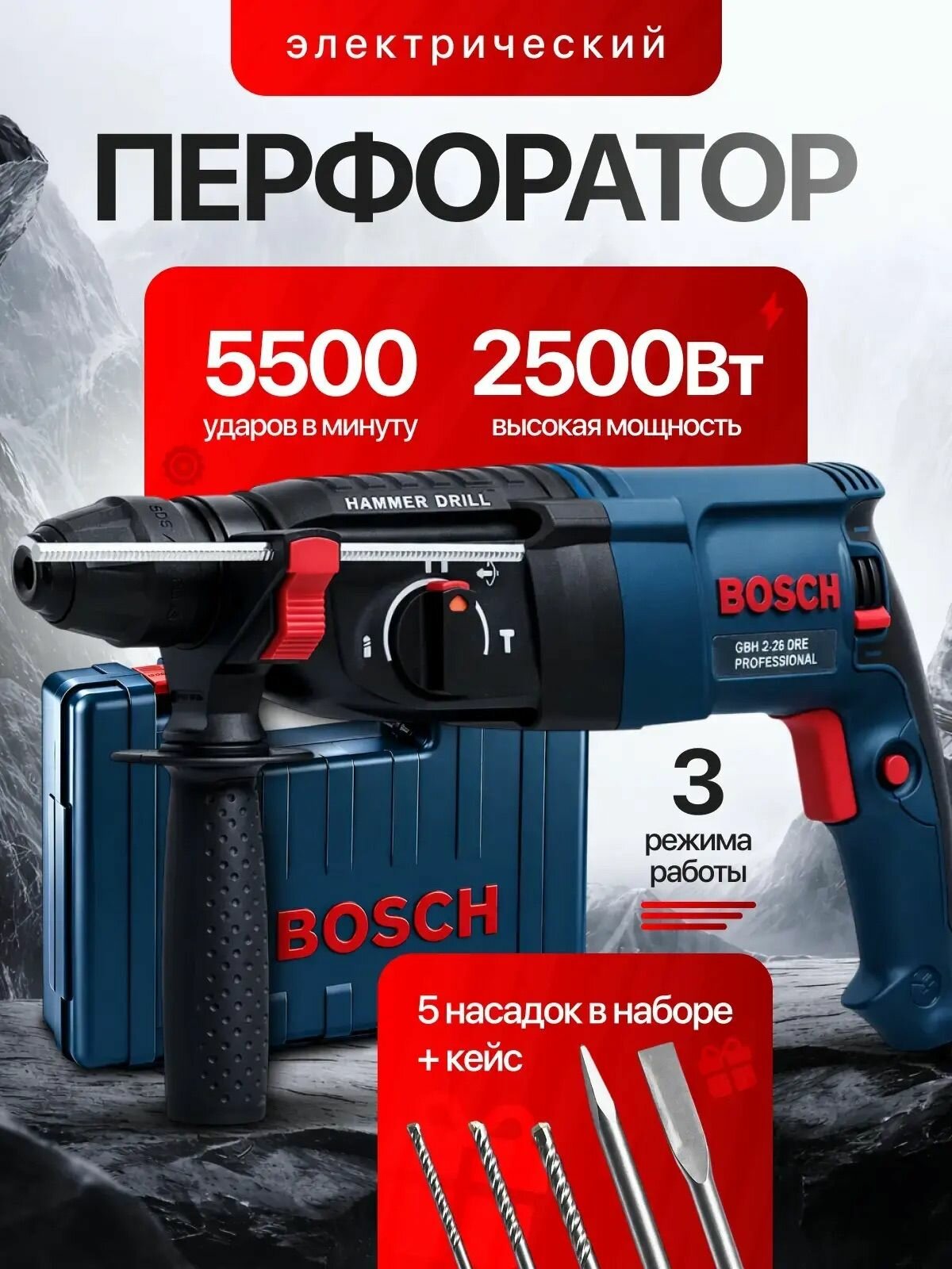 Перфоратор электрический сетевой