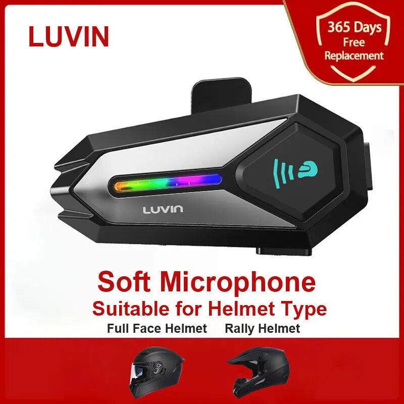 Мотогарнитура Bluetooth Luvin G8 Softmic