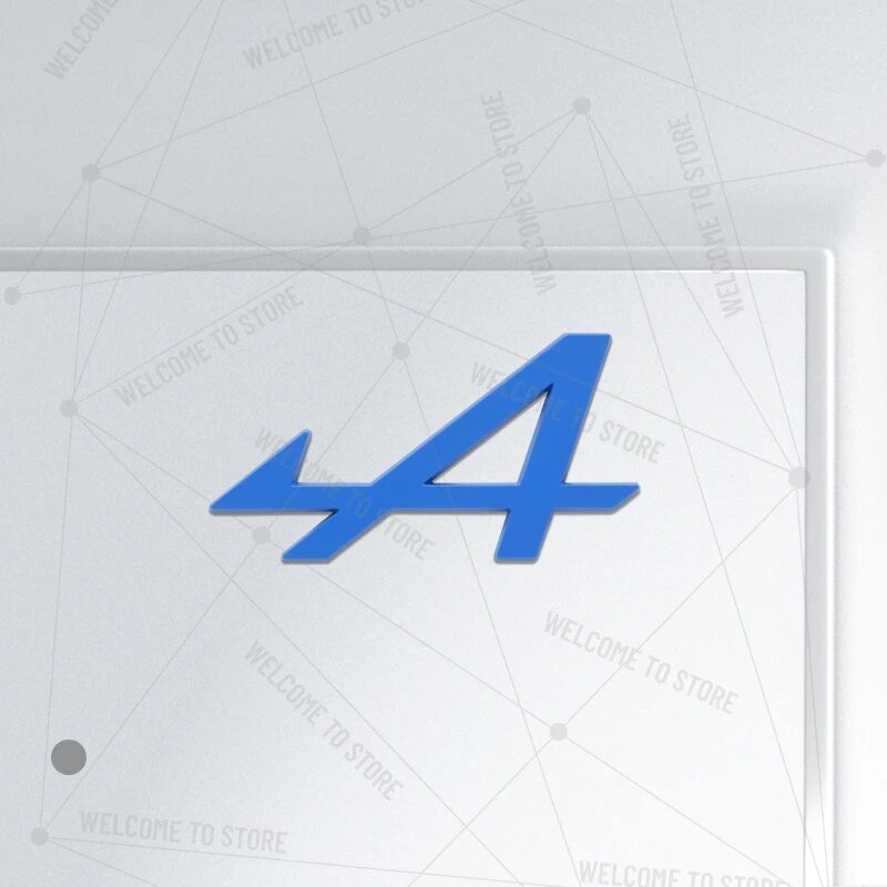 Стайлинг автомобиля Alpine A Логотип Металл 3D Буква Интерьер Рулевое колесо Значок Наклейки A, 1pcs