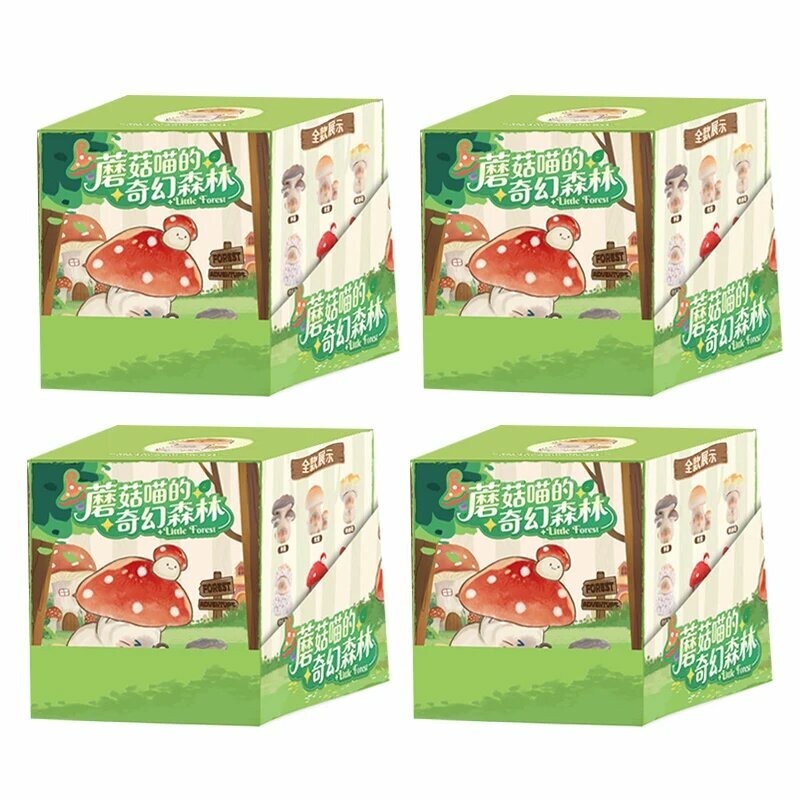 Коллекционные Фигурки Mushroom Meow Fantasy Little Forest Series Blind Box - Милые Украшения Для Стола